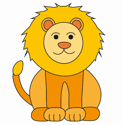 How to draw a lion – RitaMedMig.se